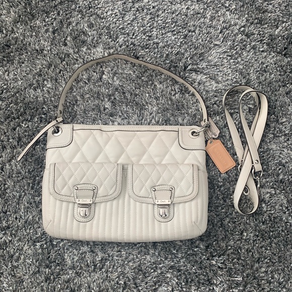 Coach | Bags | Coach Leather Poppy Quilted Shoulder Bag | Poshmark